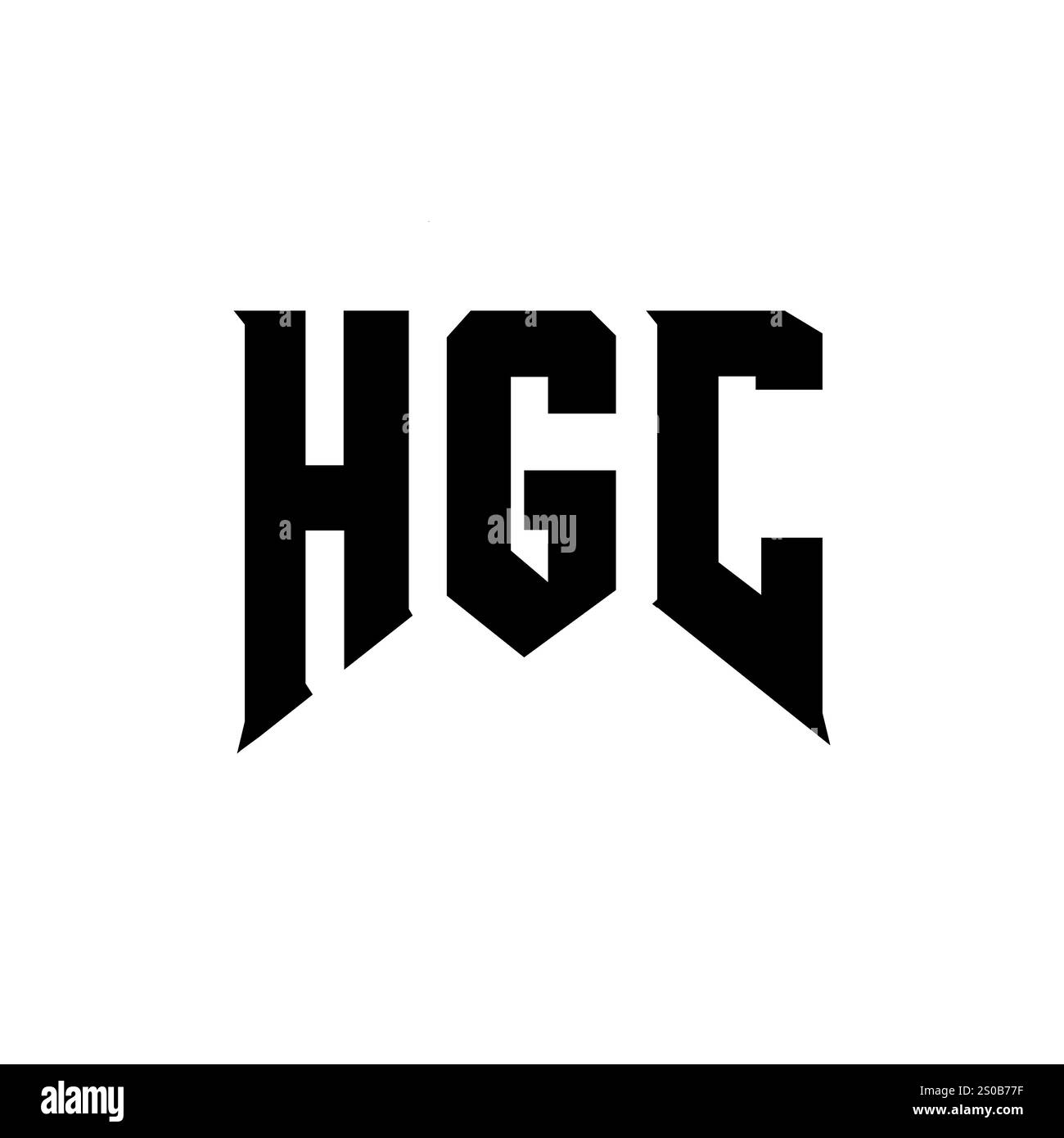 HGC letter logo design for technology company. HGC logo design black ...