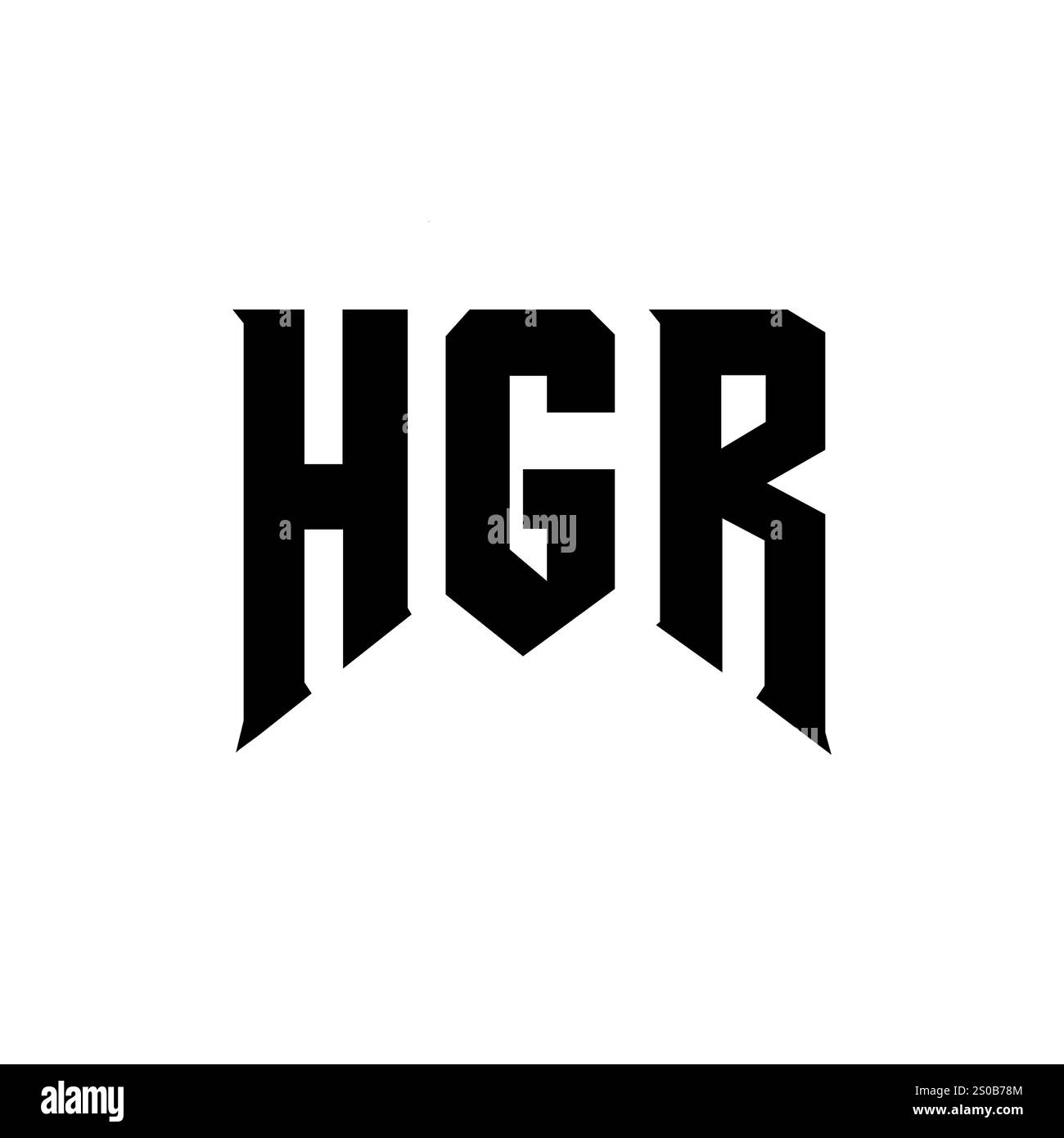 HGR letter logo design for technology company. HGR logo design black ...