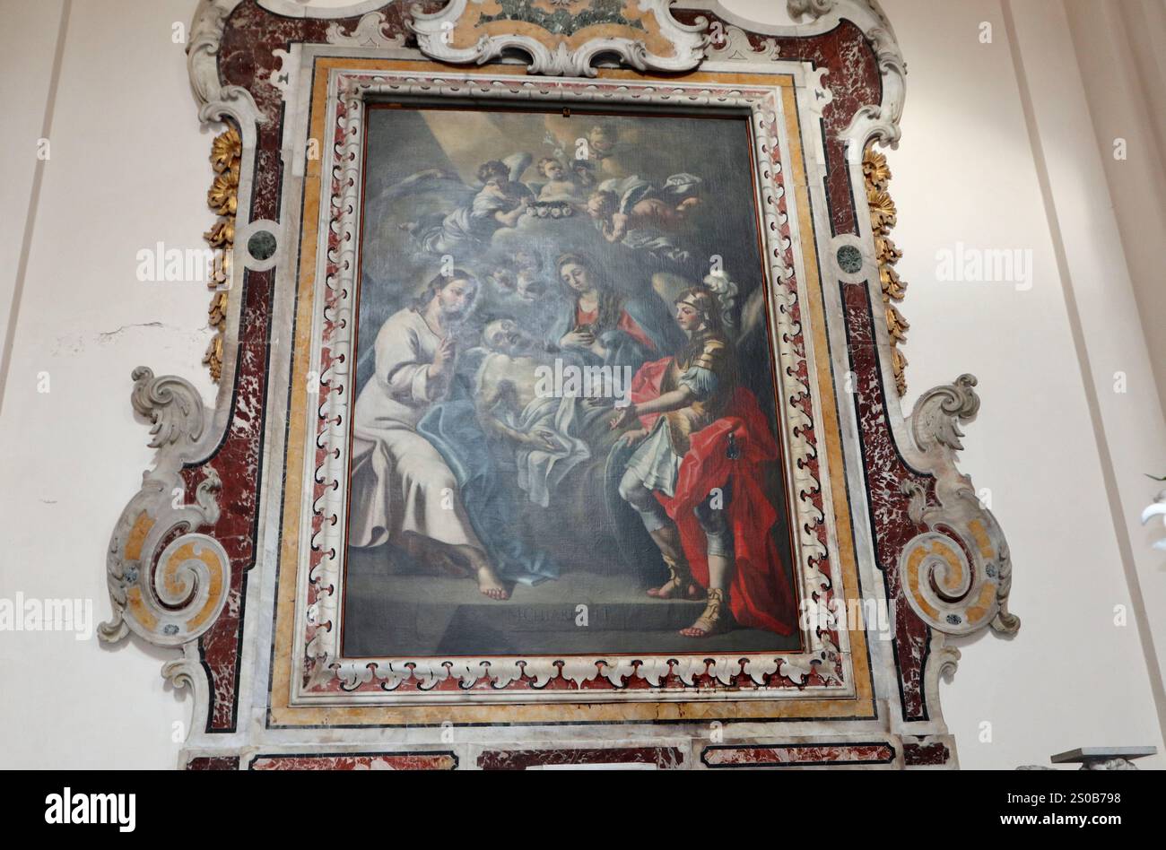 Salerno - Dipinto settecentesco del Transito di San Giuseppe nel Duomo ...