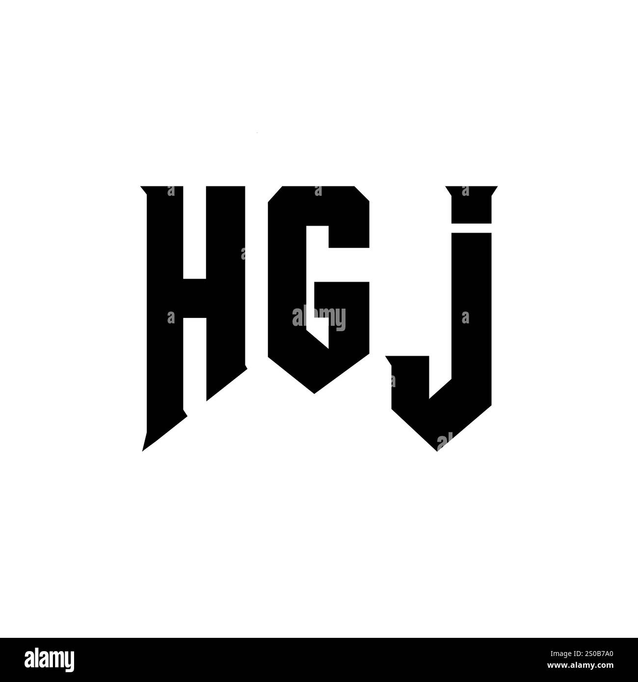 Hgj logo design hi-res stock photography and images - Alamy
