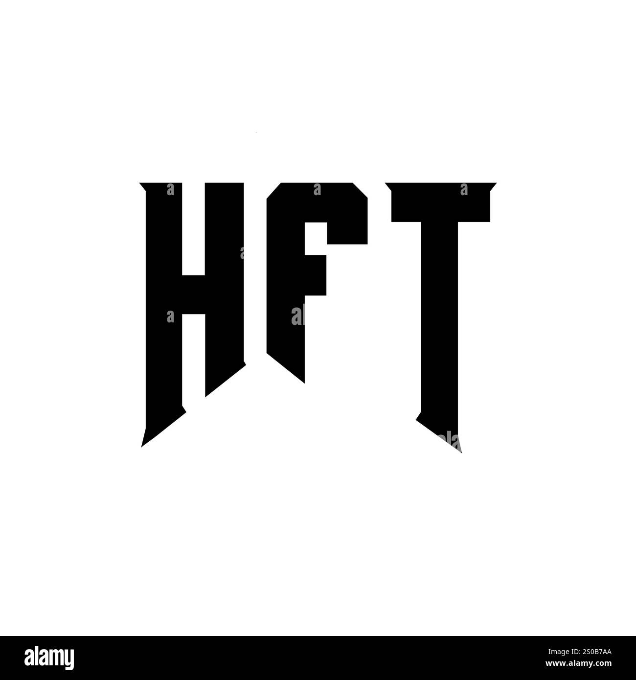 Hft logo design Stock Vector Images - Alamy