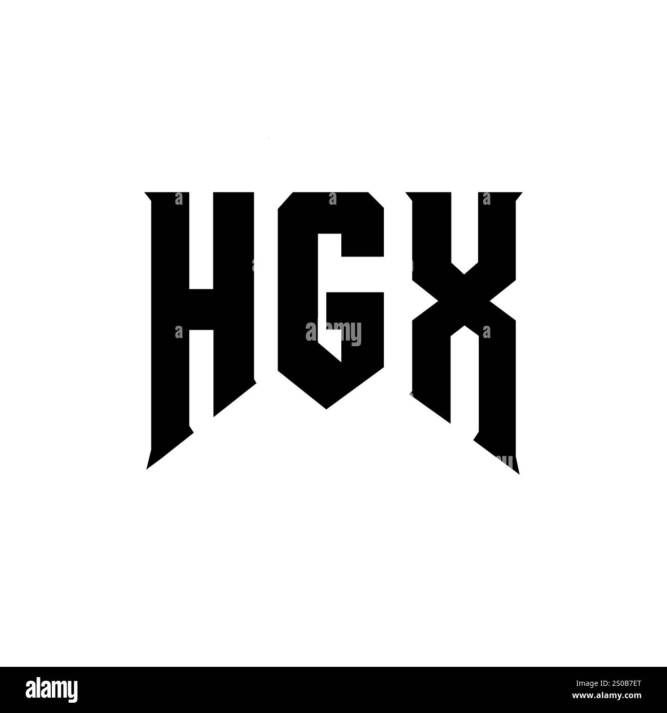 HGX letter logo design for technology company. HGX logo design black ...