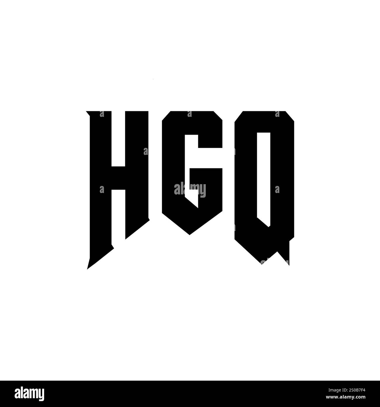 HGQ letter logo design for technology company. HGQ logo design black ...