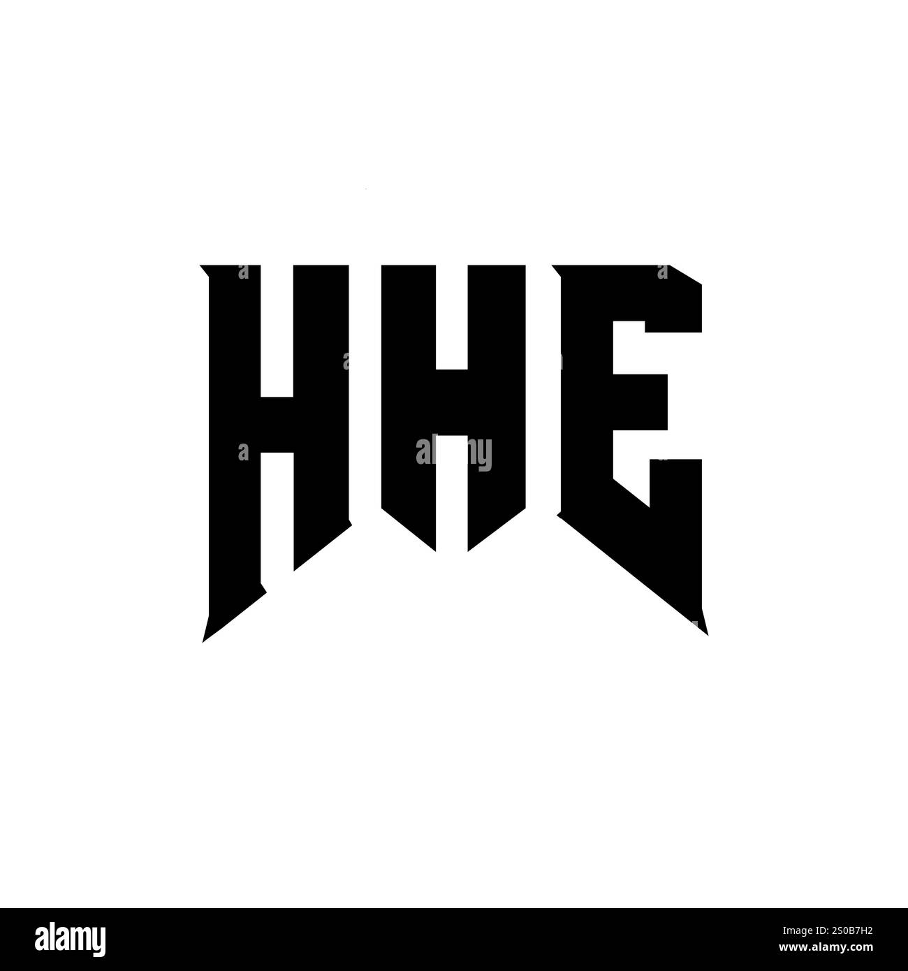 HHE letter logo design for technology company. HHE logo design black ...