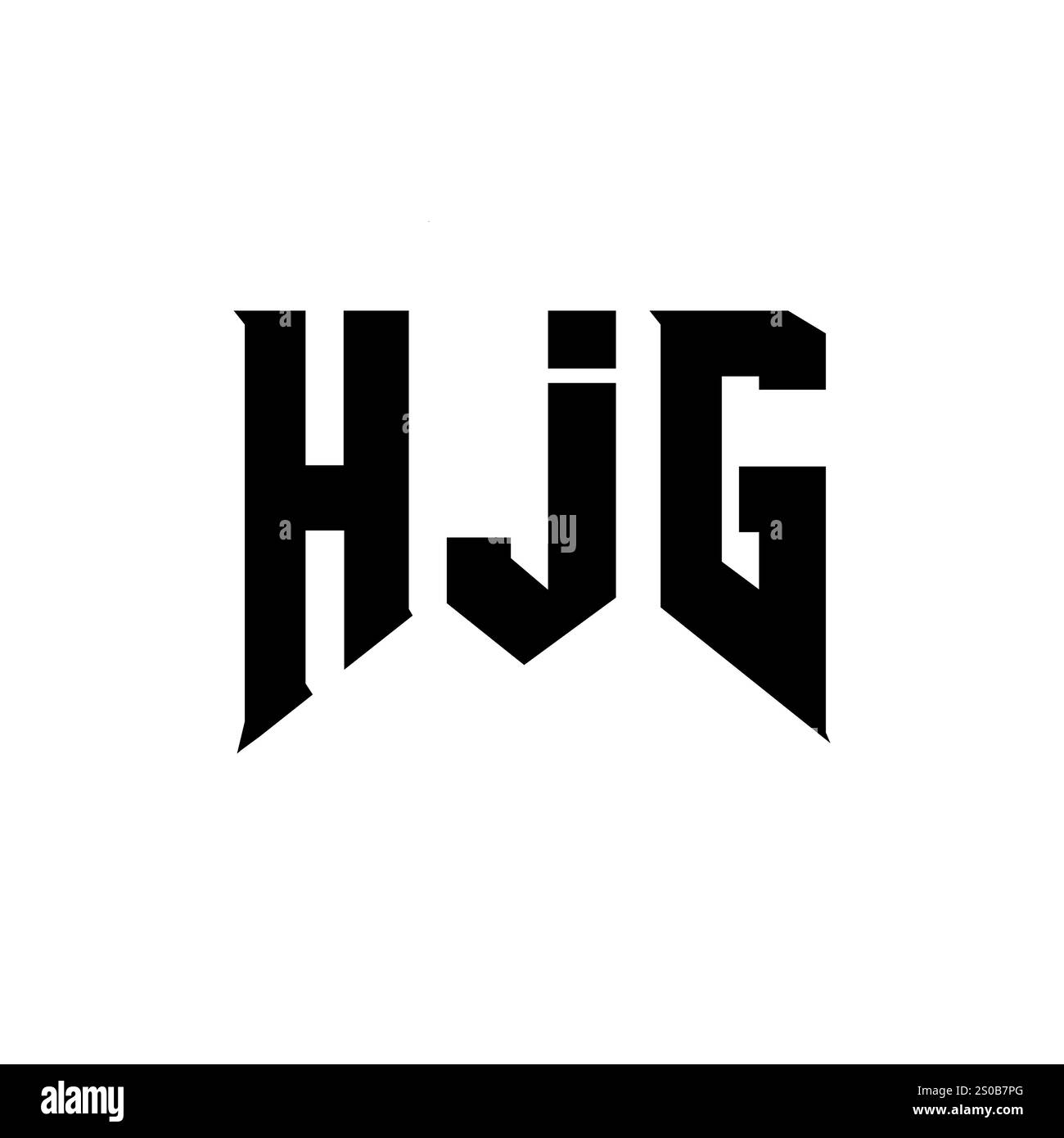 HJG letter logo design for technology company. HJG logo design black ...