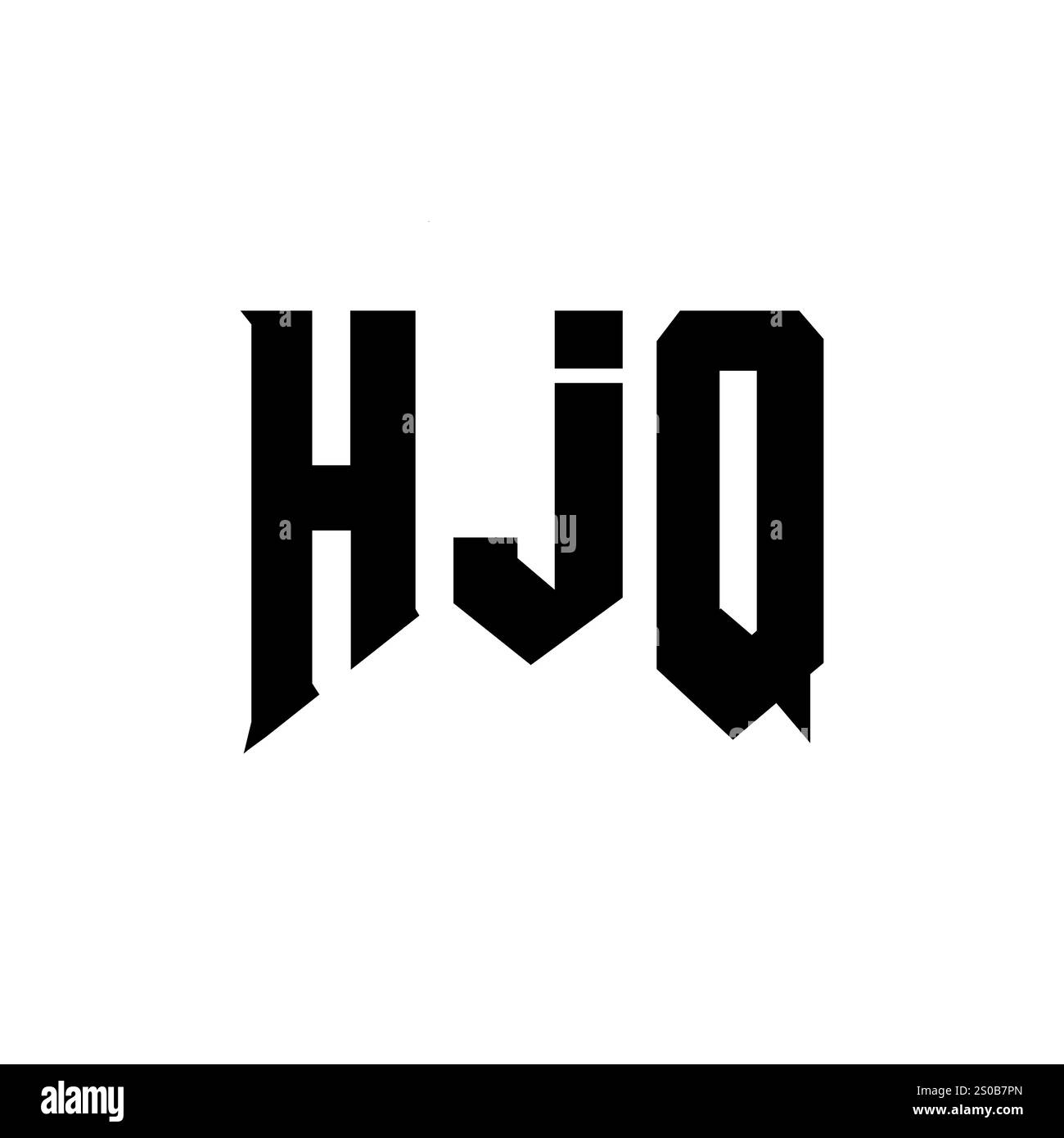 Hjq logo design Stock Vector Images - Alamy