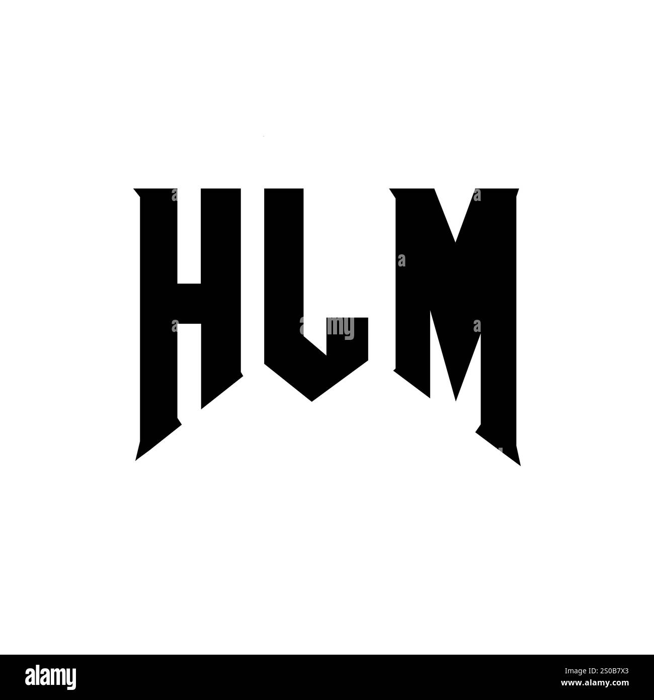 HLM letter logo design for technology company. HLM logo design black ...