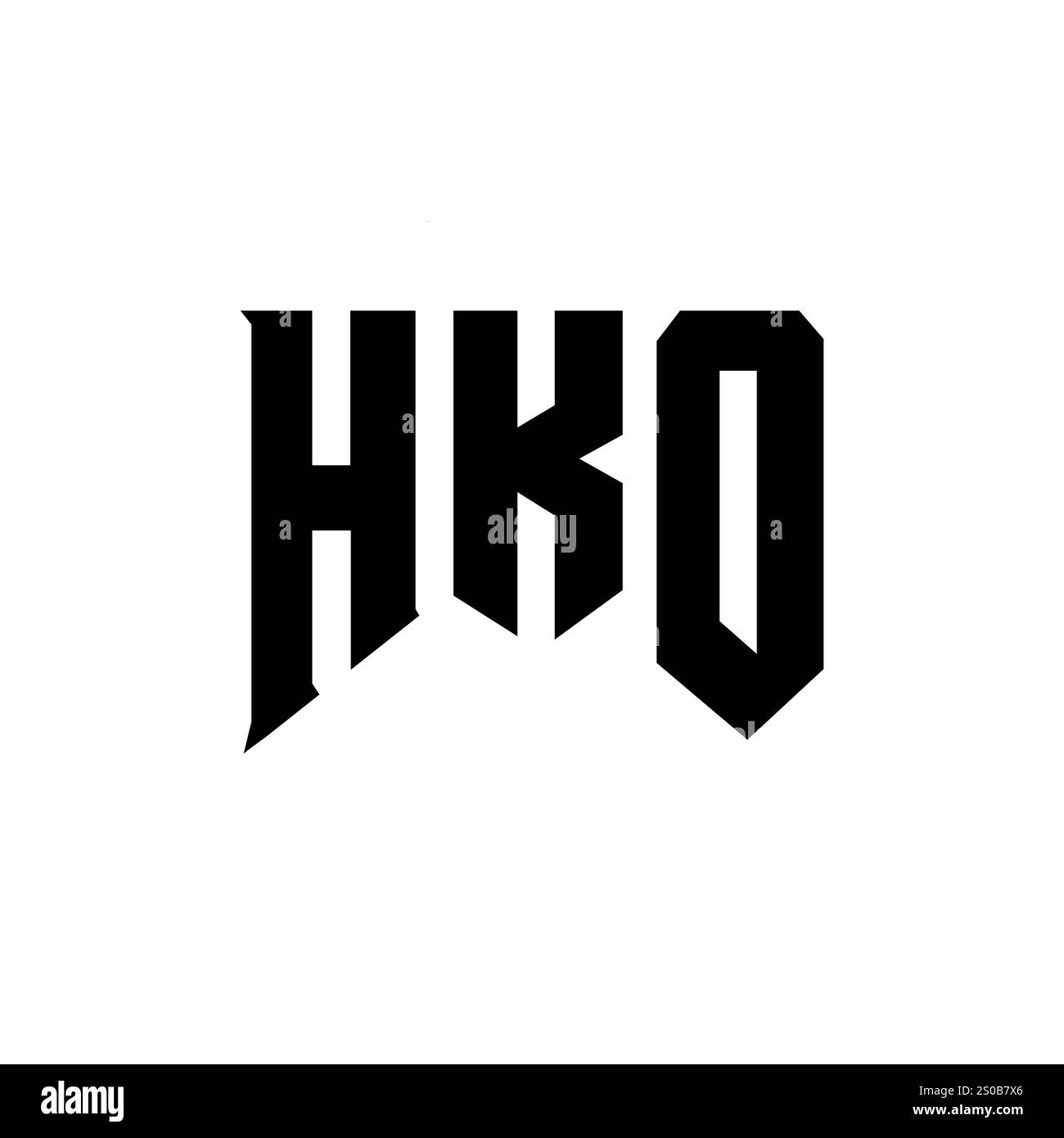 HKO letter logo design for technology company. HKO logo design black ...