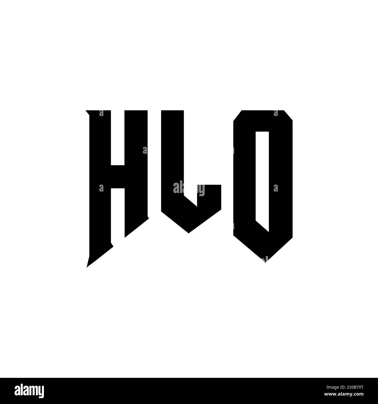 Hlo logo design hi-res stock photography and images - Alamy