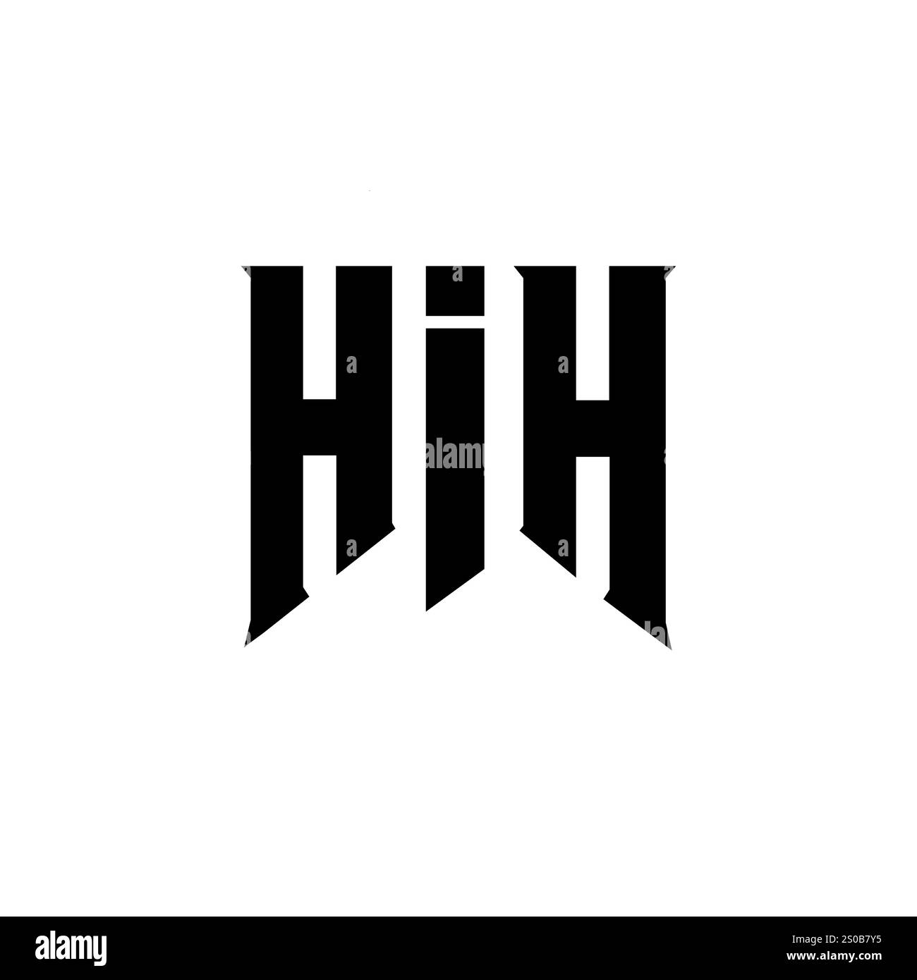 HIH letter logo design for technology company. HIH logo design black ...