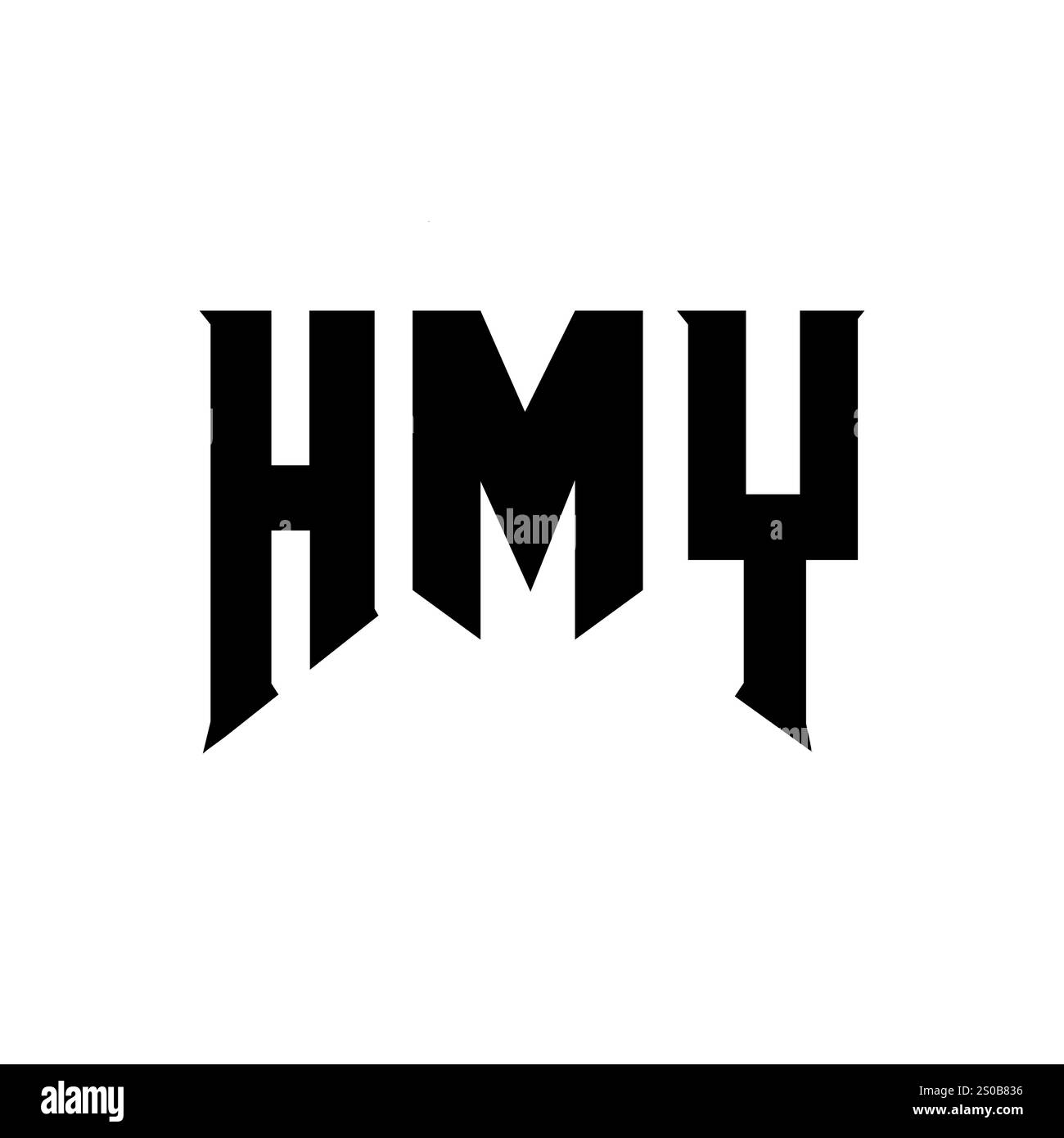HMY letter logo design for technology company. HMY logo design black ...