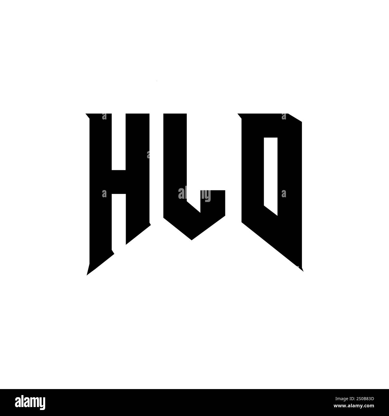 HLD letter logo design for technology company. HLD logo design black ...
