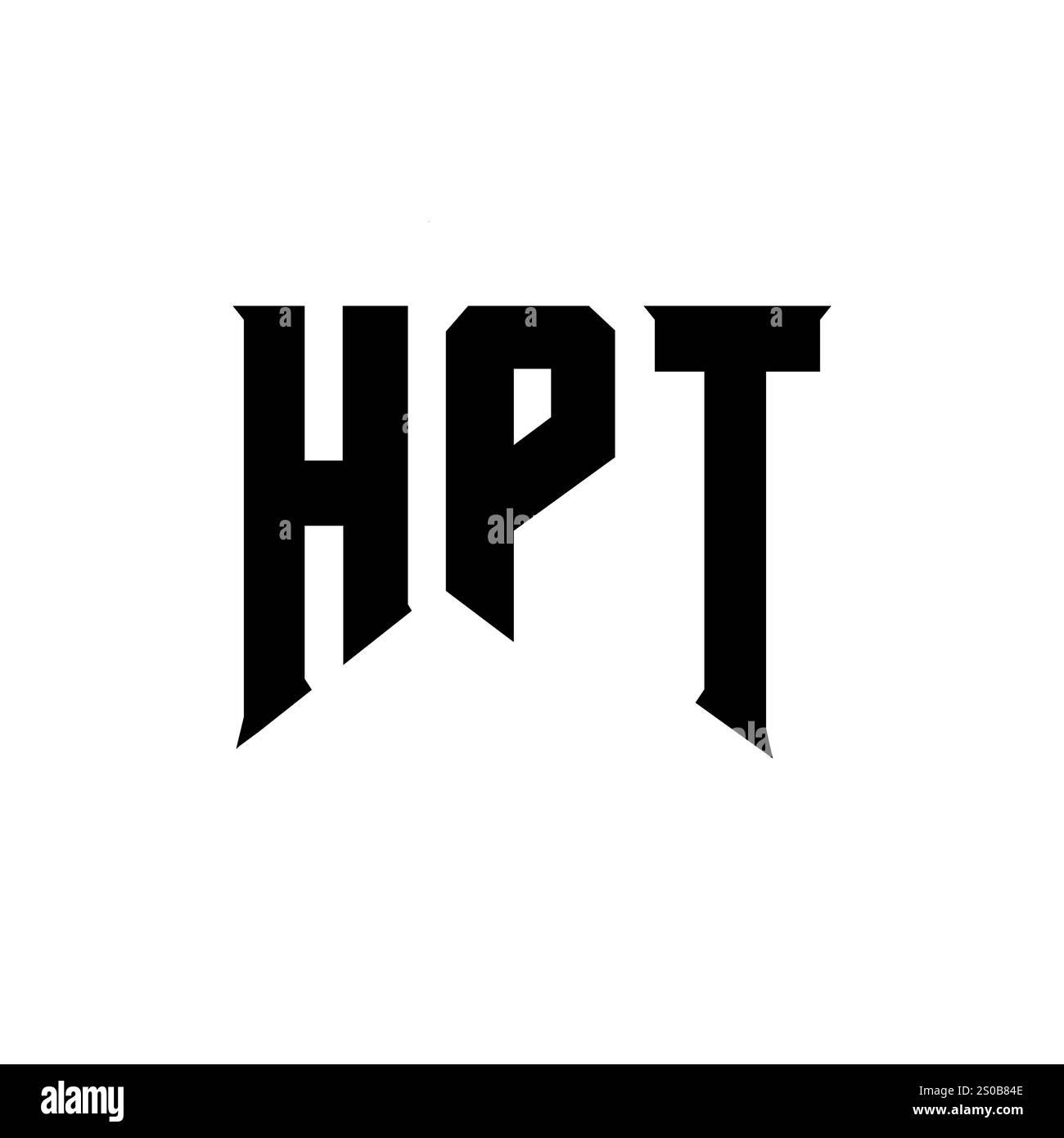 HPT letter logo design for technology company. HPT logo design black ...