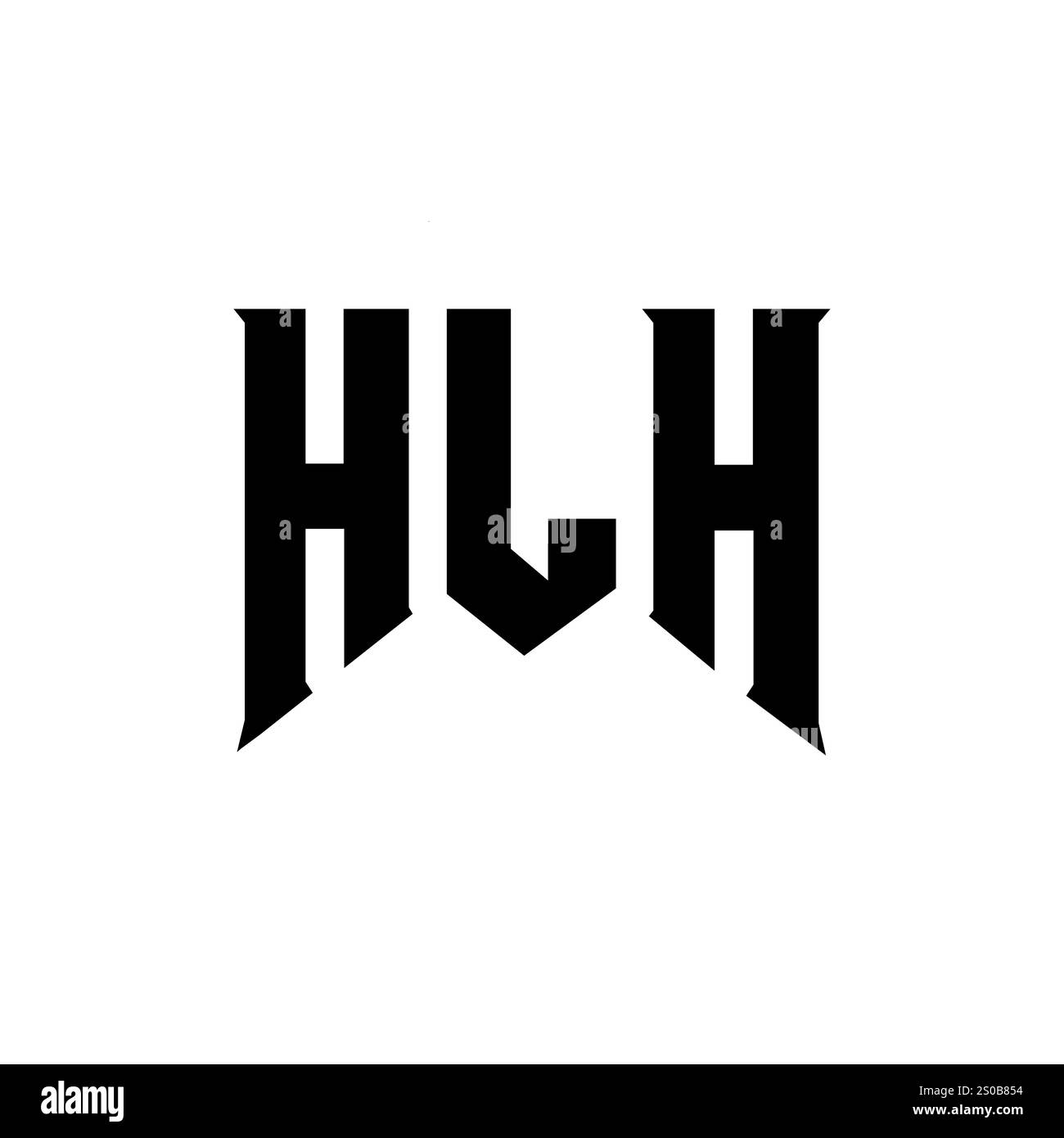HLH letter logo design for technology company. HLH logo design black ...