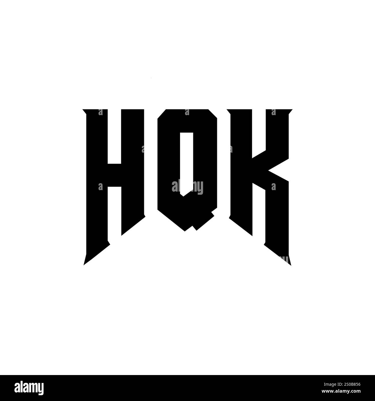 Hqk logo design hi-res stock photography and images - Alamy