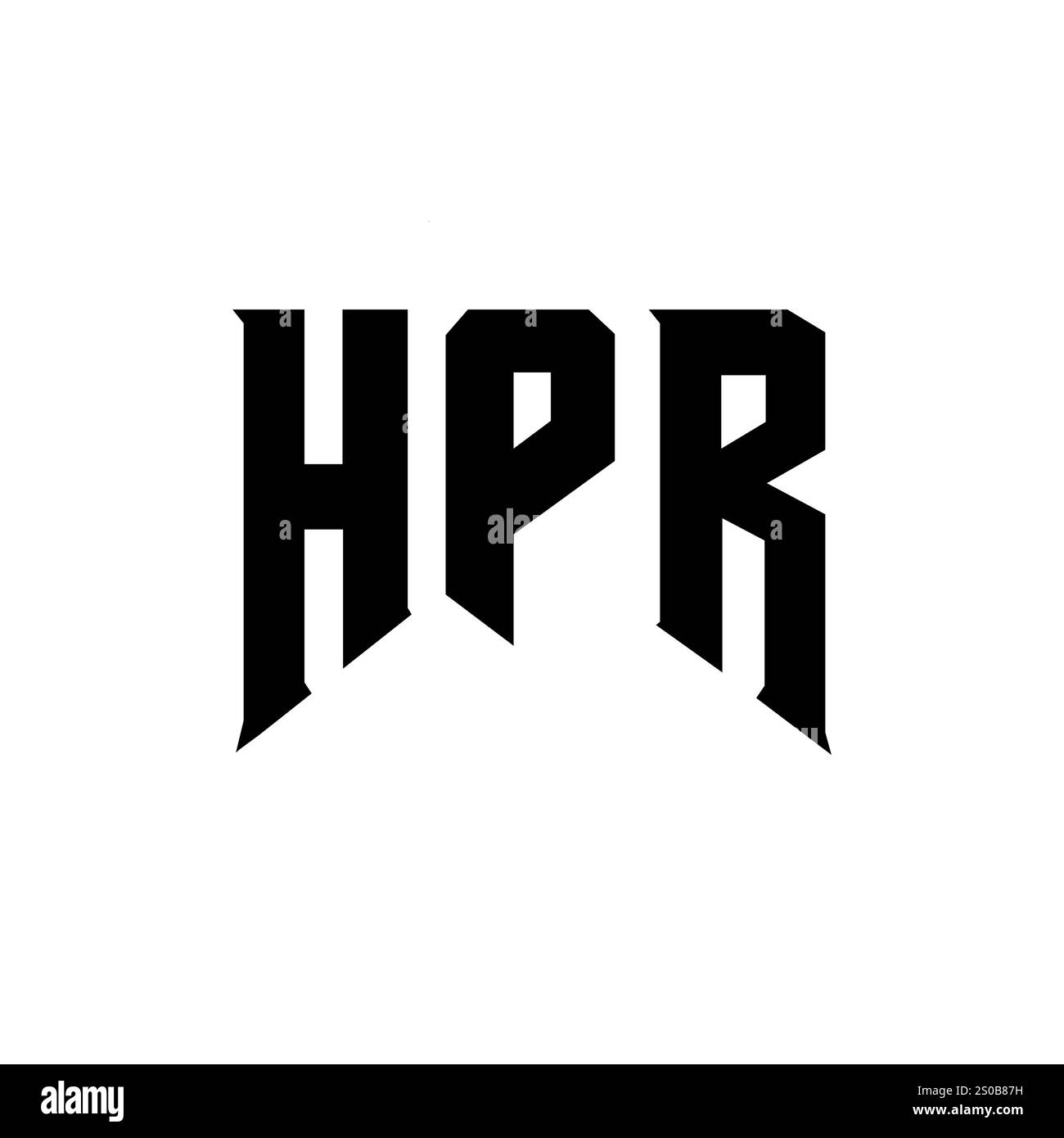 HPR letter logo design for technology company. HPR logo design black ...
