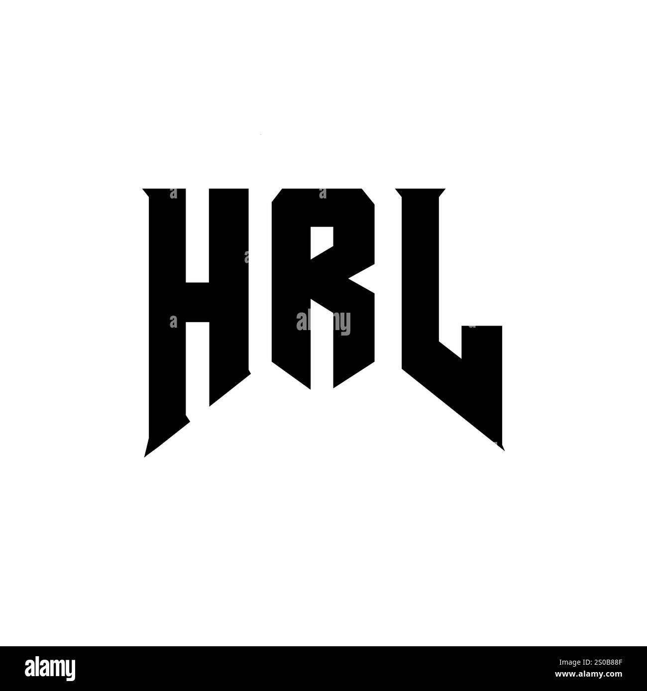 Hrl logo design Stock Vector Images - Alamy