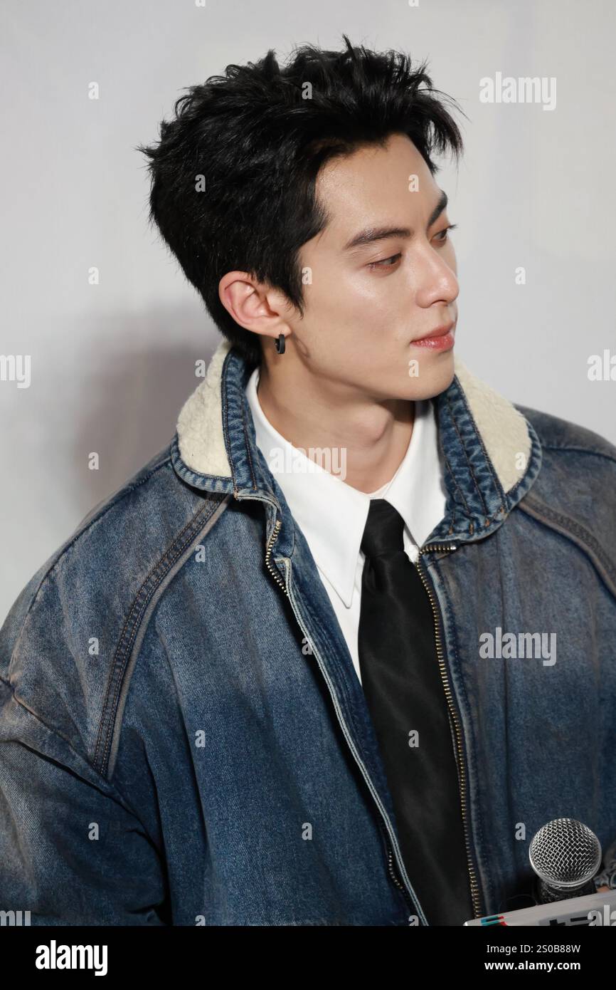Chinese actor Dylan Wang attends an activity in Beijing, China, 25 ...