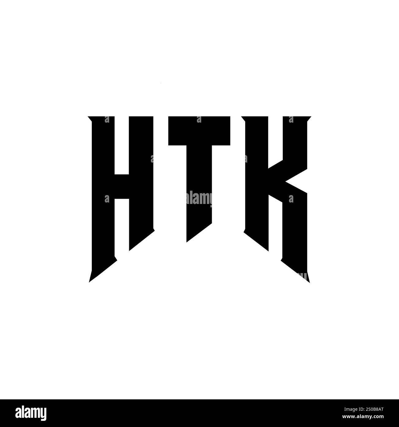 HTK letter logo design for technology company. HTK logo design black ...