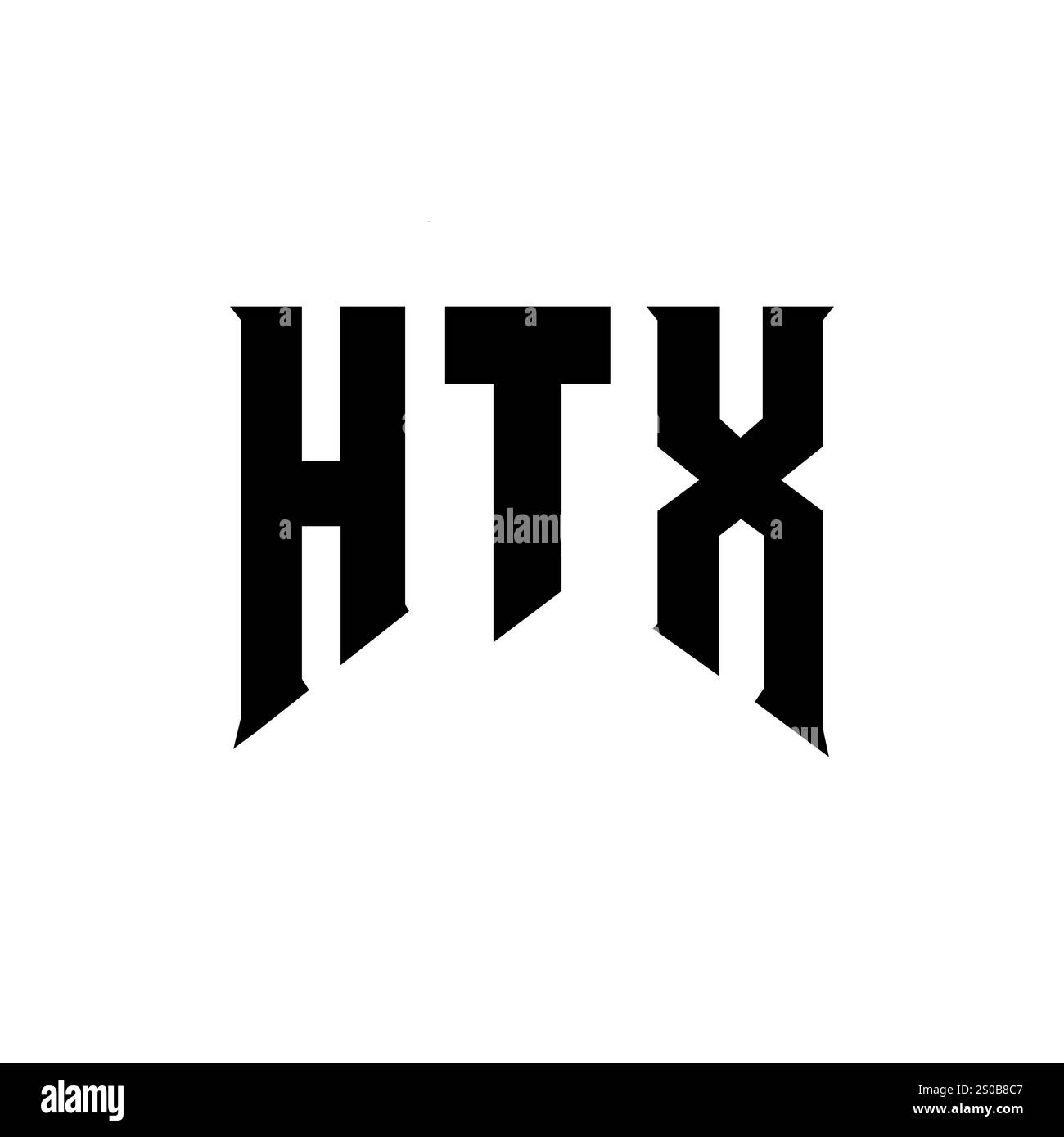 HTX letter logo design for technology company. HTX logo design black ...