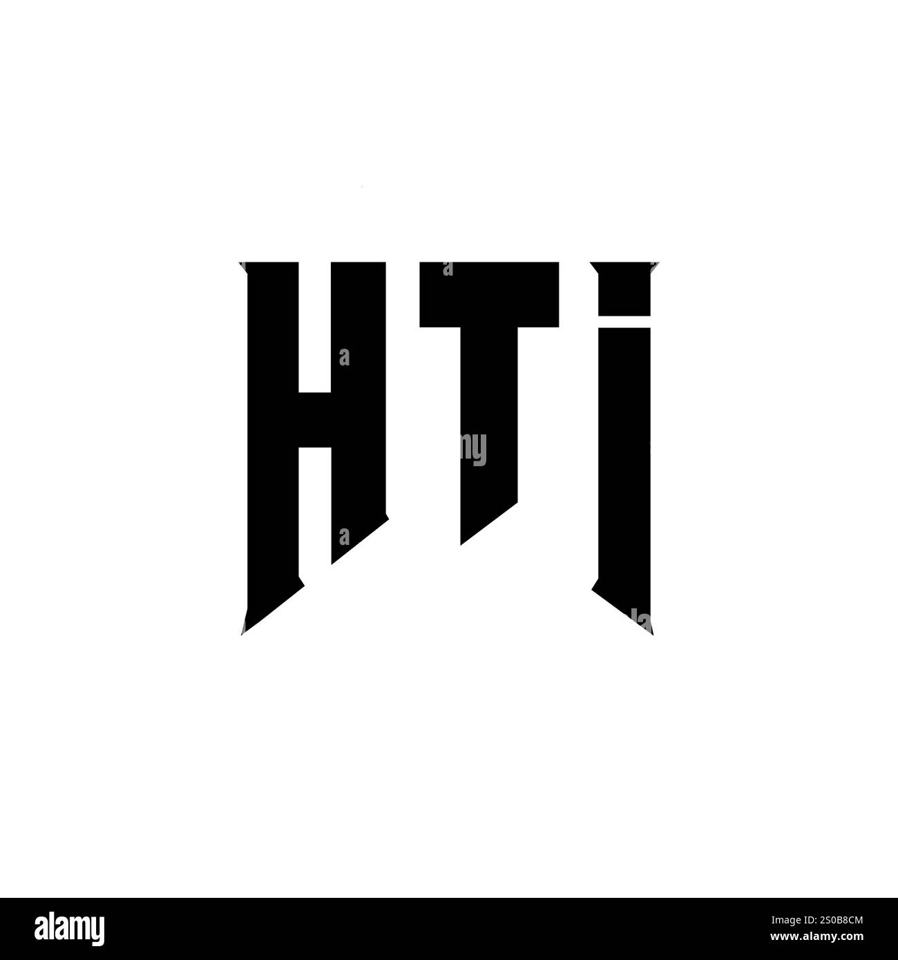 HTI letter logo design for technology company. HTI logo design black ...