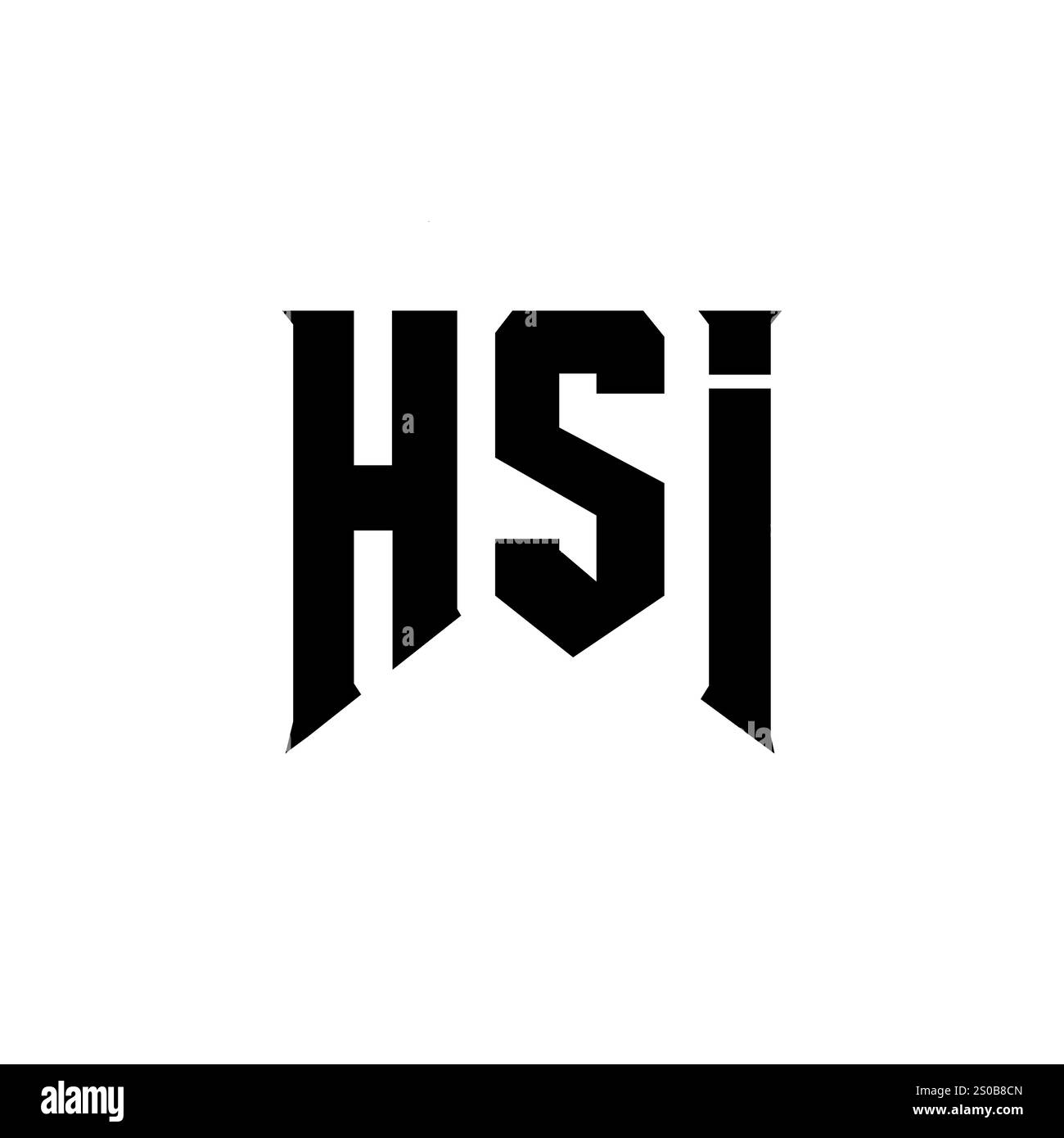 HSI letter logo design for technology company. HSI logo design black ...