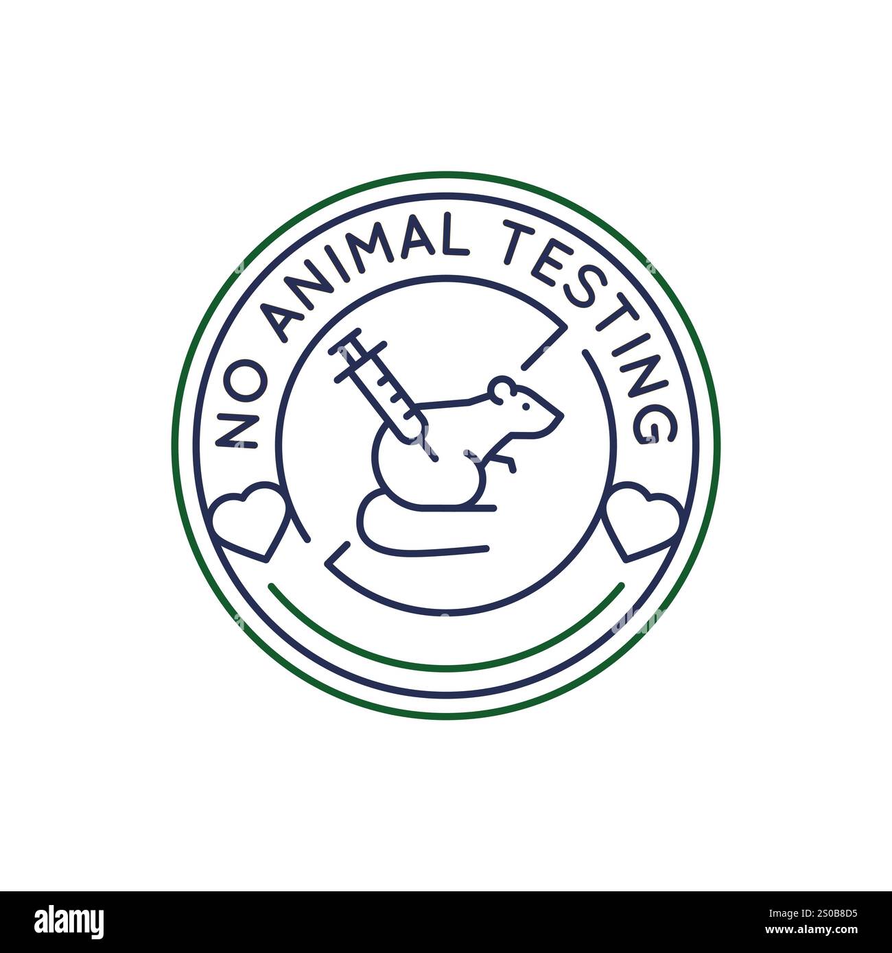 Simple Logo with Lab Mouse with Syringe Icon Stock Vector Image & Art ...