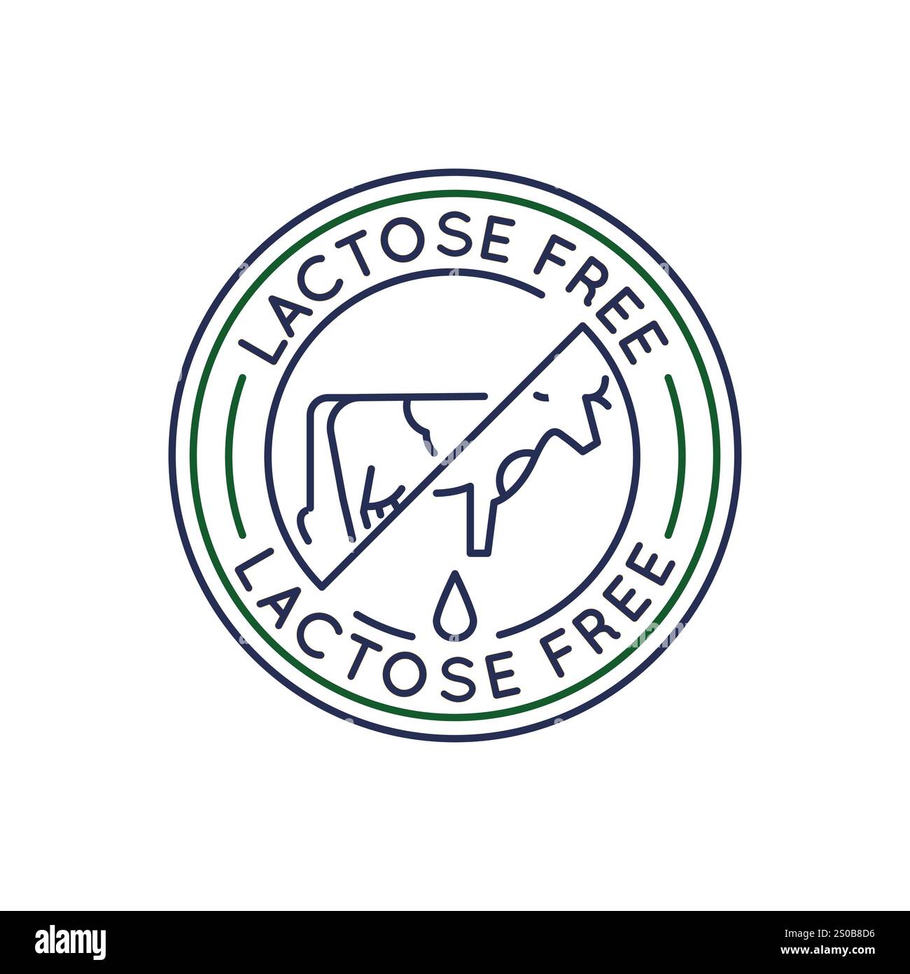 Simple Logo with Lactose-Free Milk Icon Stock Vector Image & Art - Alamy