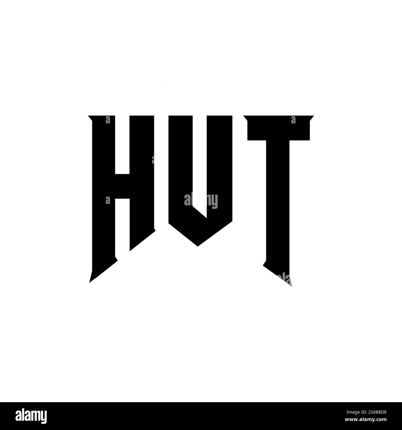 HUT letter logo design for technology company. HUT logo design black ...
