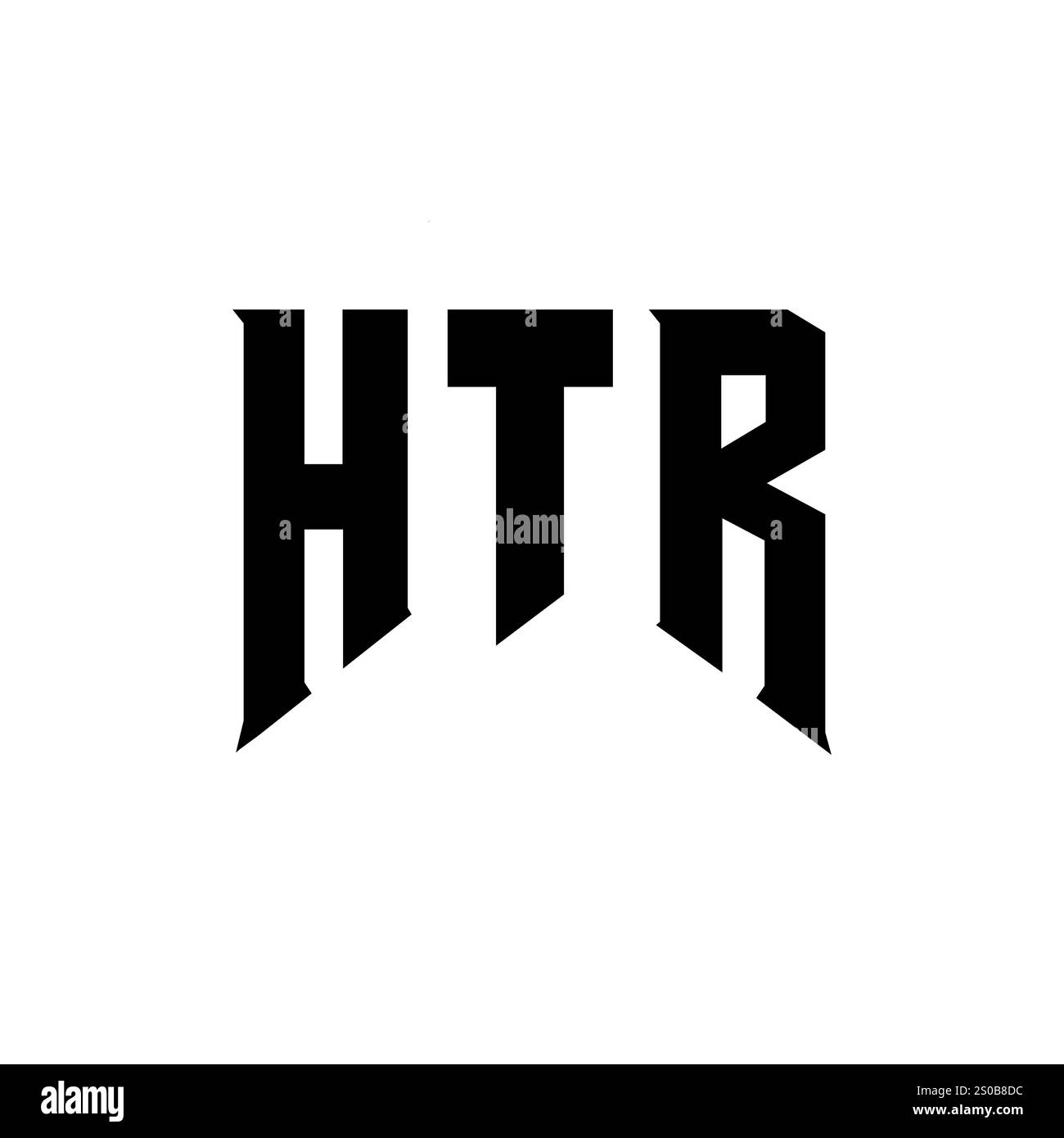 HTR letter logo design for technology company. HTR logo design black ...