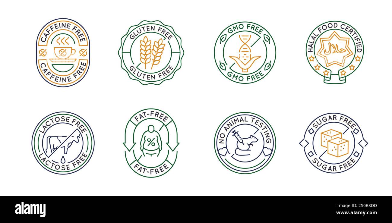 Set of 8 Product Logo Icons Stock Vector Image & Art - Alamy