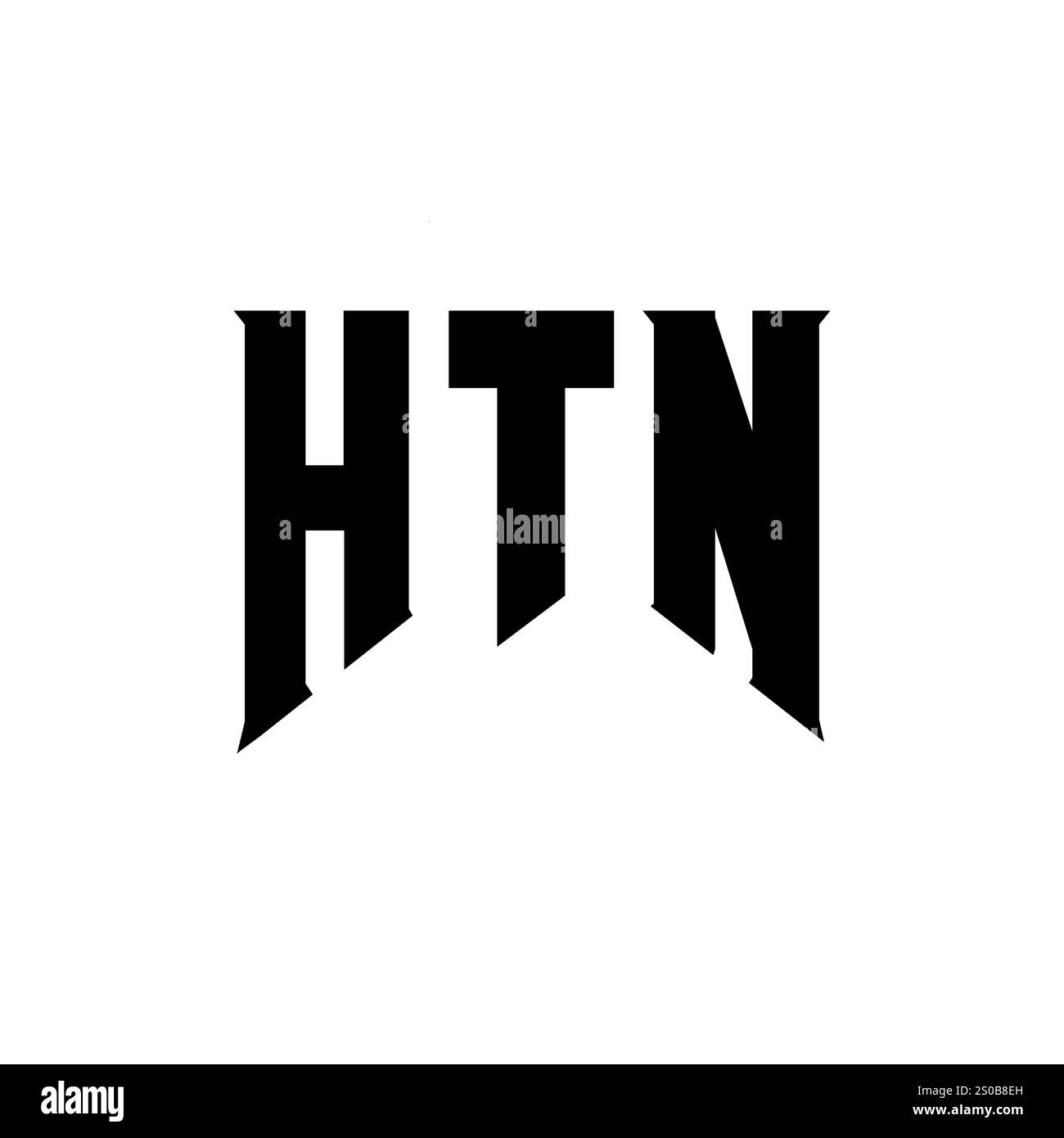 HTN letter logo design for technology company. HTN logo design black ...
