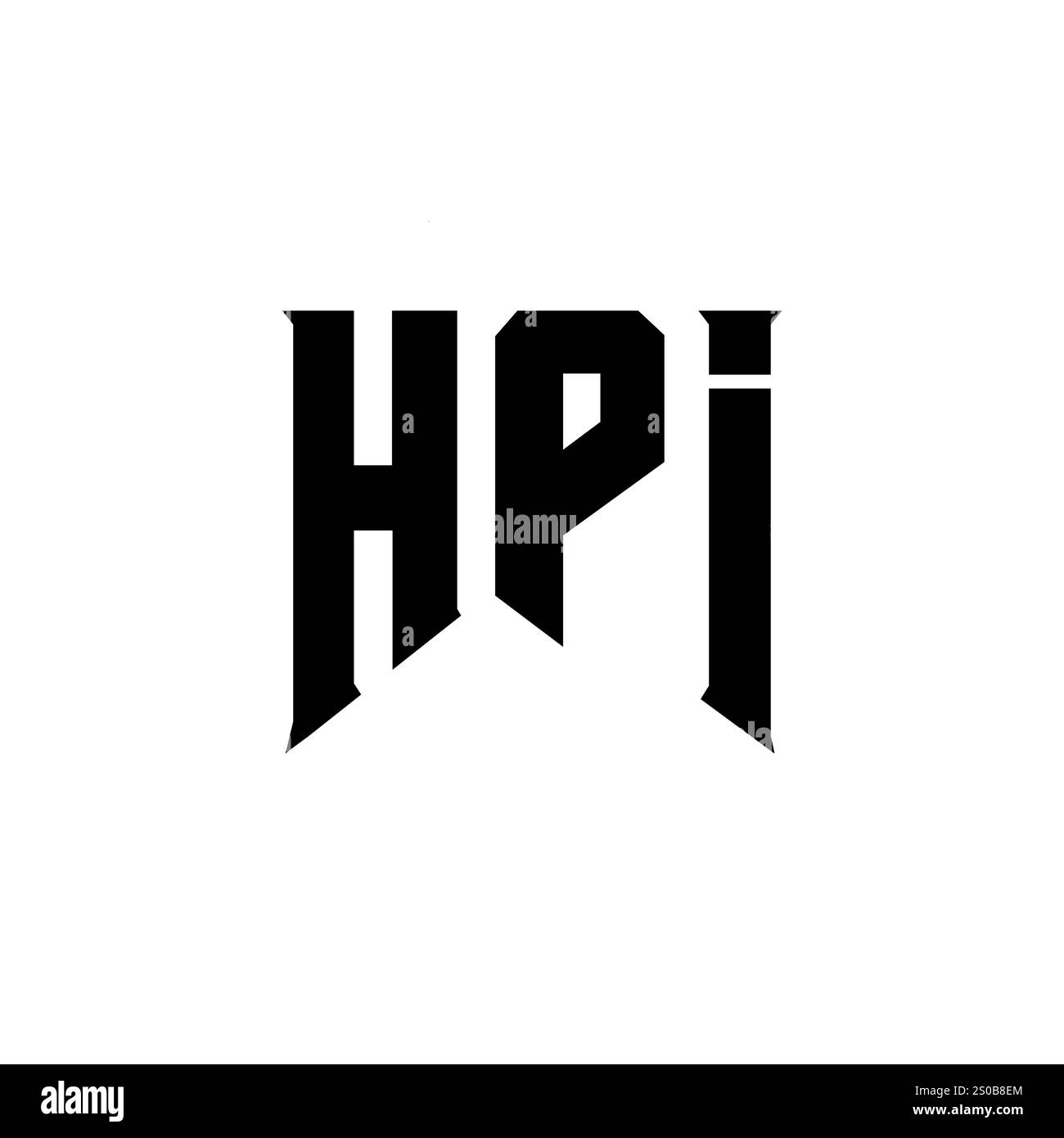 HPI letter logo design for technology company. HPI logo design black ...