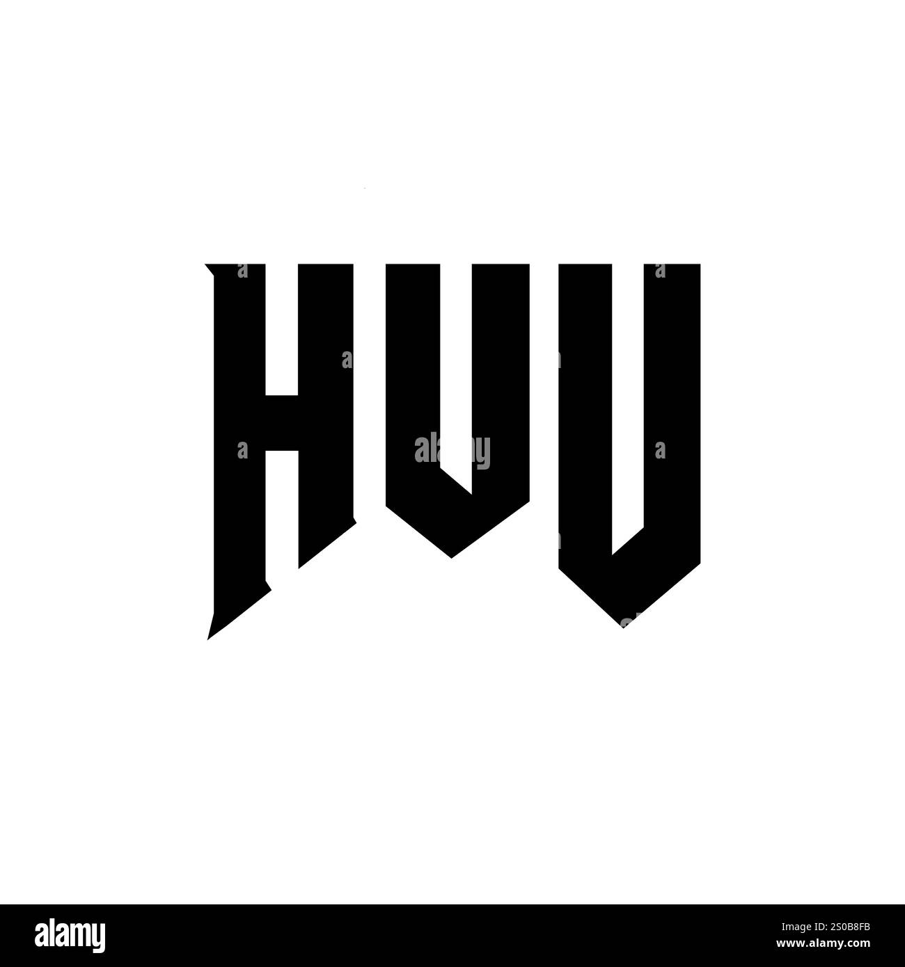 HUU letter logo design for technology company. HUU logo design black ...