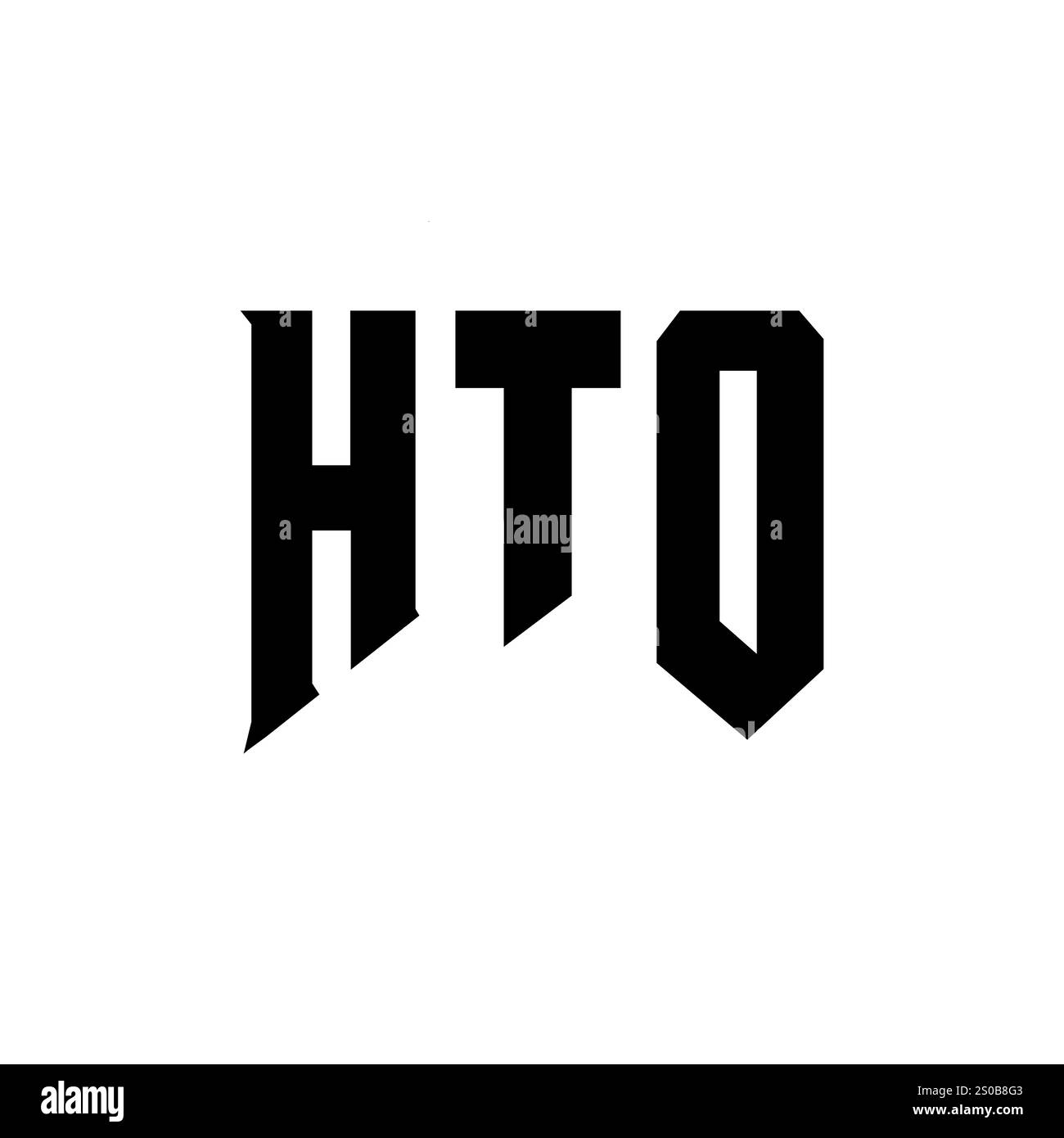 HTO letter logo design for technology company. HTO logo design black ...
