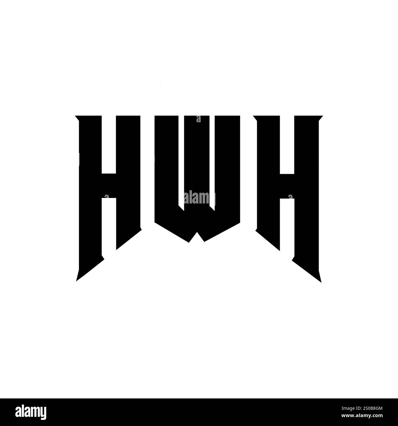 Hwh logo design hi-res stock photography and images - Alamy