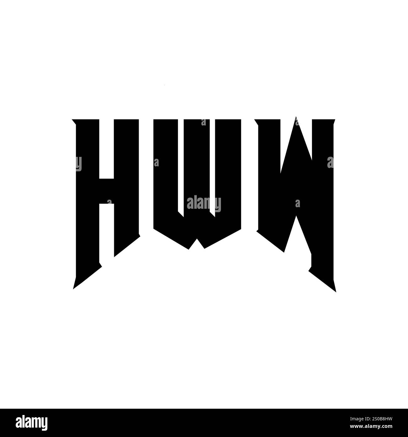 Hww logo design hi-res stock photography and images - Alamy