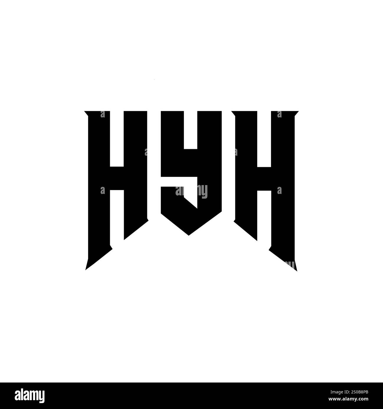 Hyh logo design hi-res stock photography and images - Alamy