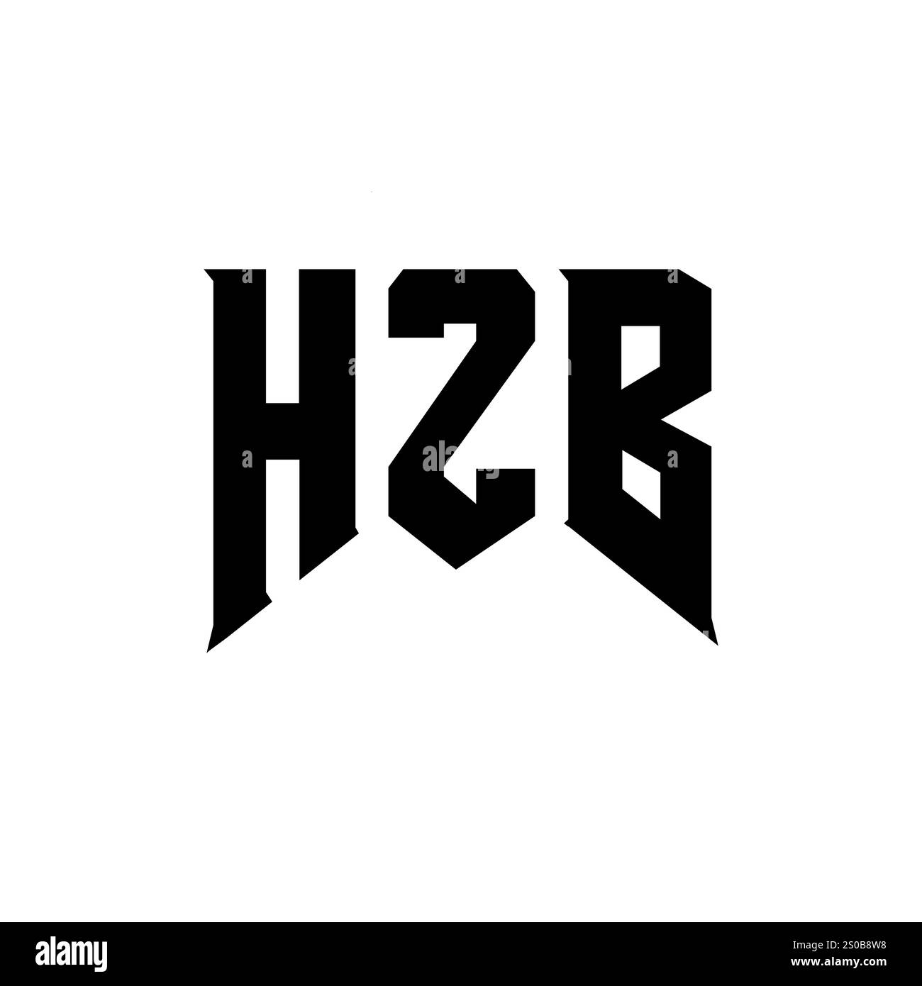 Hzb logo design Stock Vector Images - Alamy