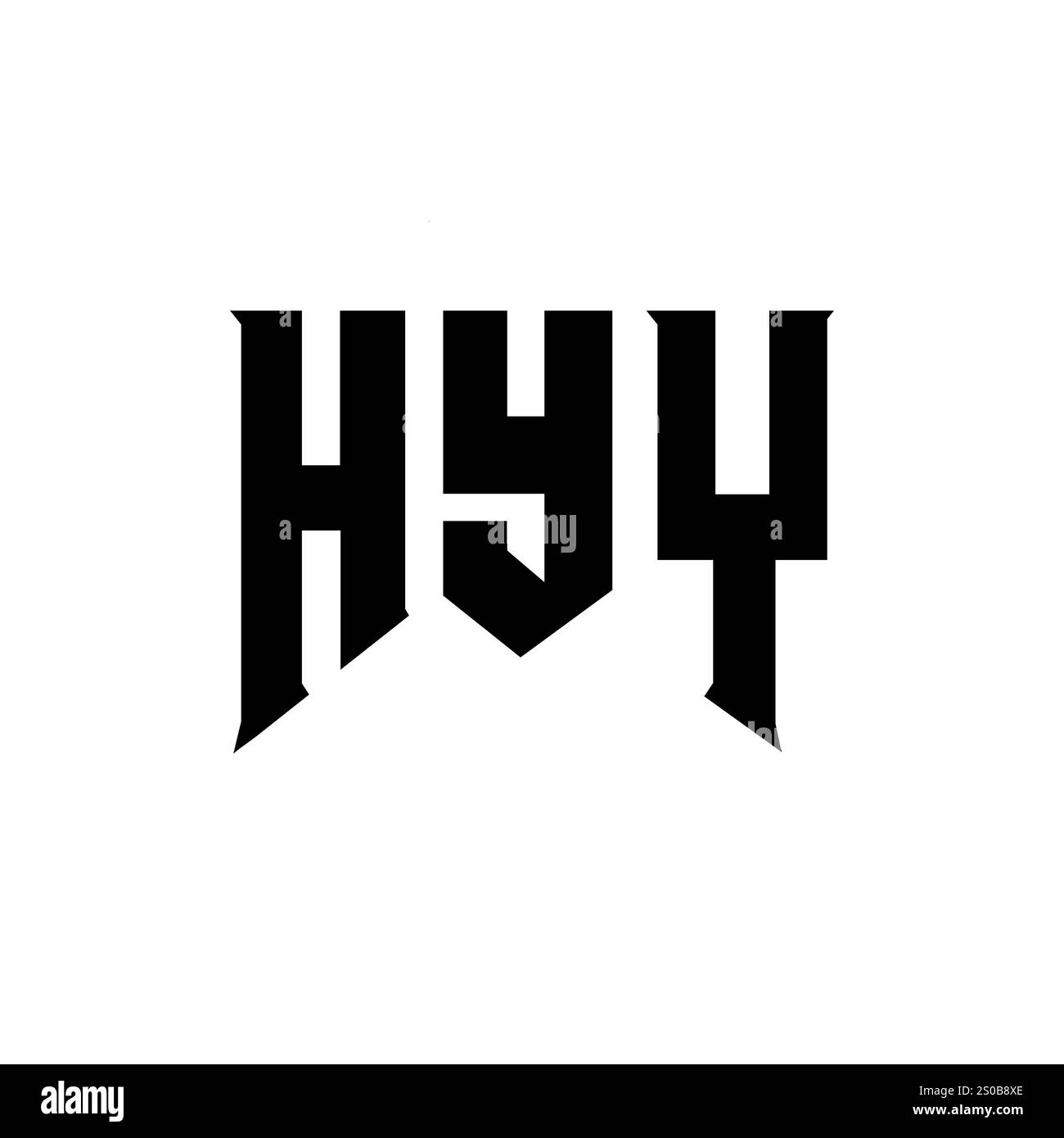 HYY letter logo design for technology company. HYY logo design black ...