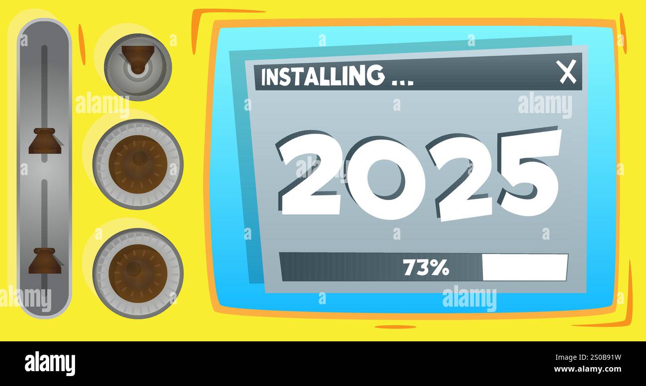 Display system hacked message Stock Vector Images - Alamy