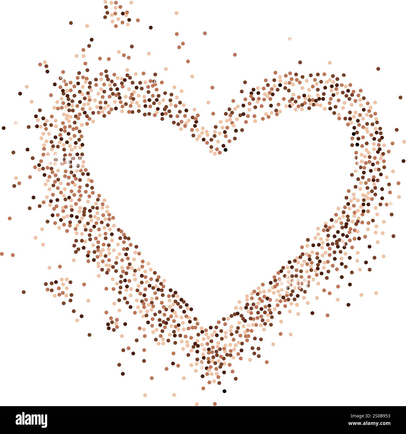 Abstract flying heart shaped particles hi-res stock photography and ...