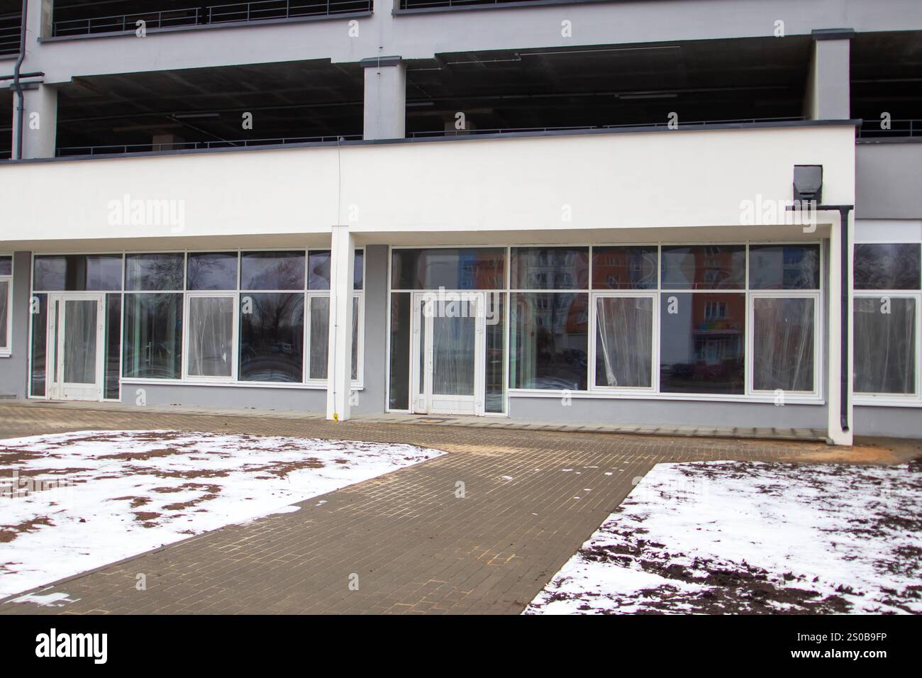 The architectural design features a building that includes a multitude ...