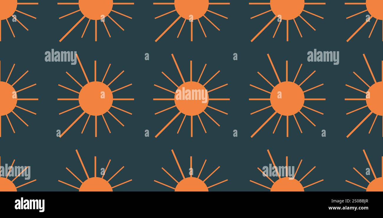 Lots of Orange Suns - Vintage Style Texture, Wide Scale Pattern ...
