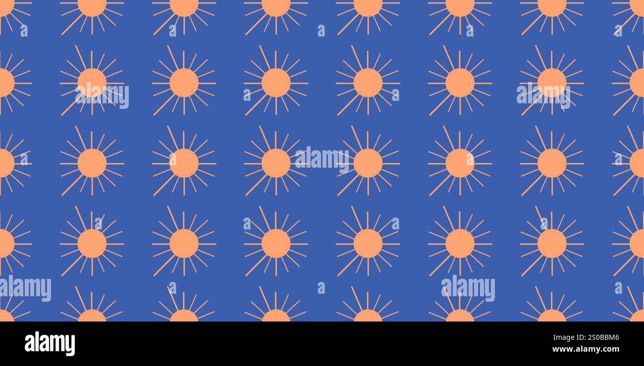 Lots of Orange Suns - Vintage Style Texture, Wide Scale Pattern ...