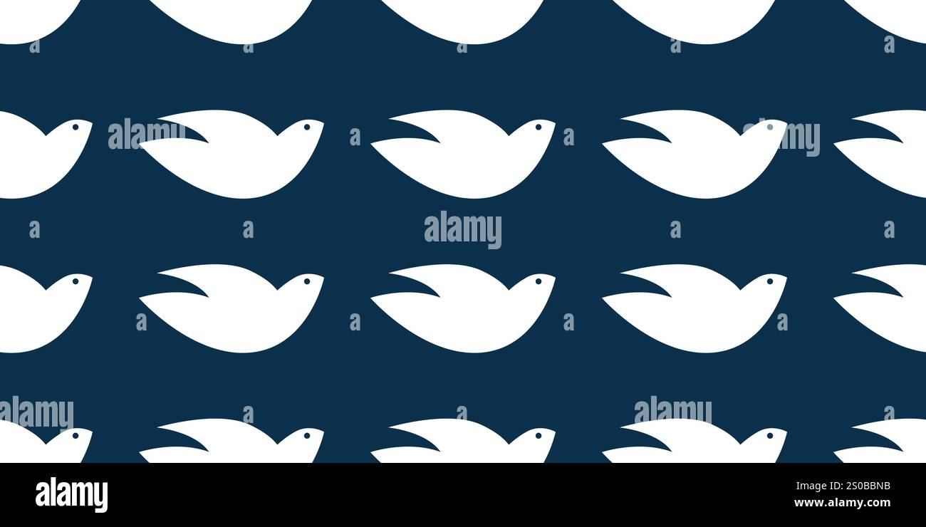 Lots of Bird Shapes, White Peace Pigeons - Pattern, Wide Scale Texture ...