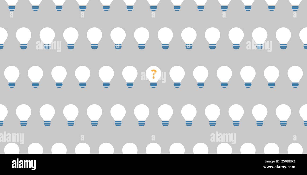 Lots of Simple Minimalist White Light Bulbs - Pattern Background Design ...