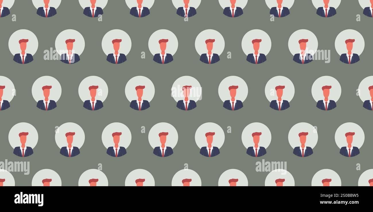 Colorful Seamless User Avatars Texture, Background with Rows of ...