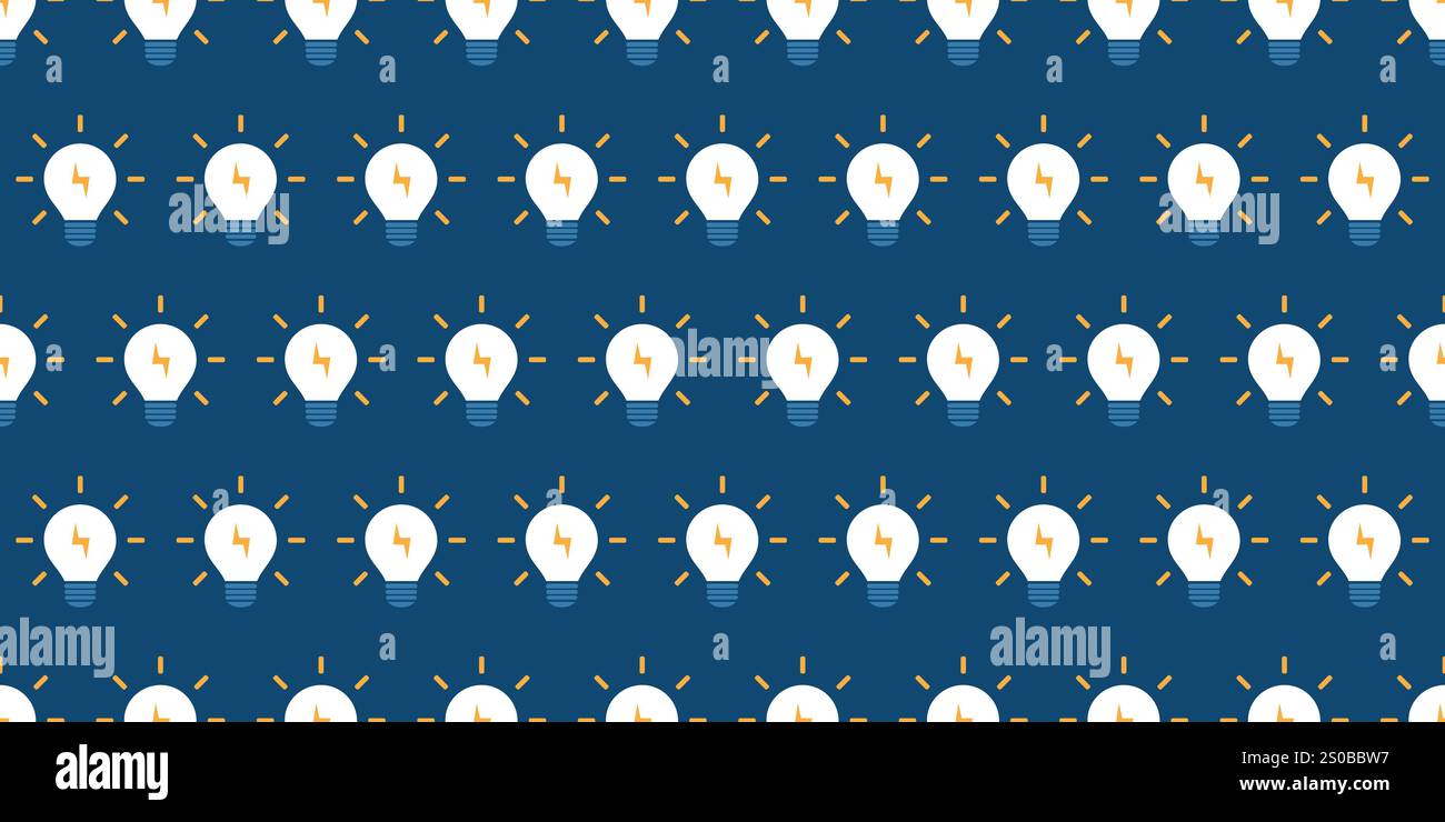 Lots of Simple Minimalist Glowing Light Bulbs - Pattern Background ...