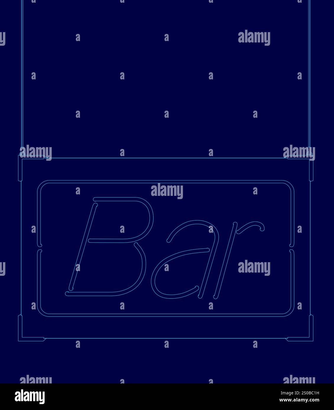 Word bar written in vintage Stock Vector Images - Alamy